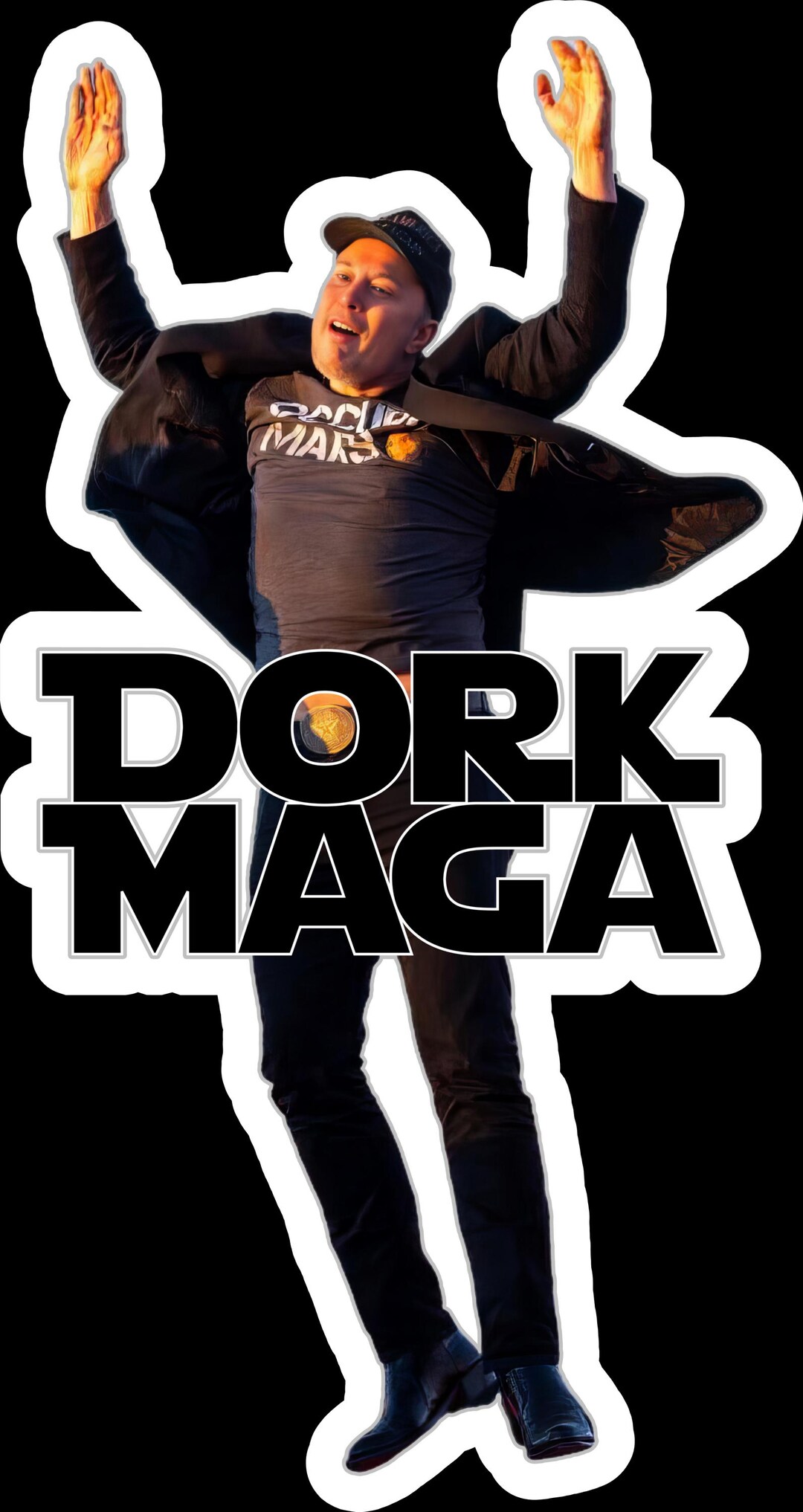 Dork MAGA Sticker Elon Musk - Etsy