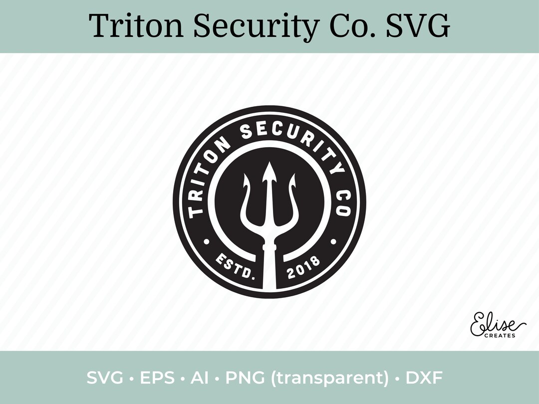 Triton Security Co. SVG SVG Cut File, Vector Clipart Png for Cricut ...