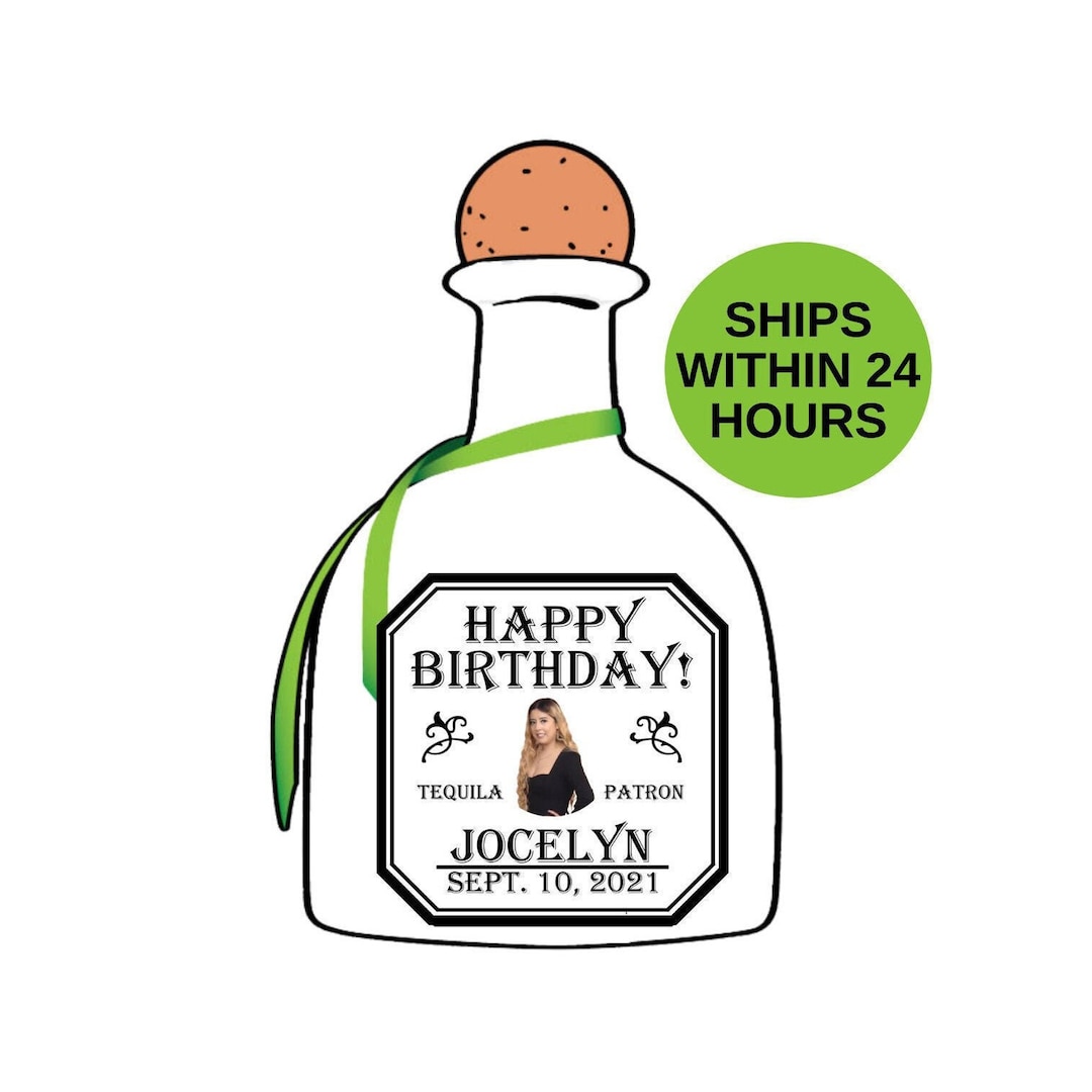 Custom Patron Label, Liquor Label, Birthday Bottle Labels, Groomsmen ...