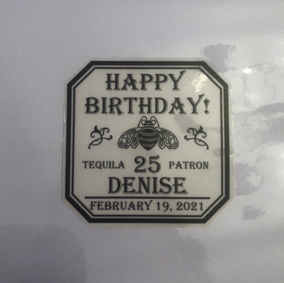 Custom Patron Label Liquor Label Birthday Bottle Labels - Etsy