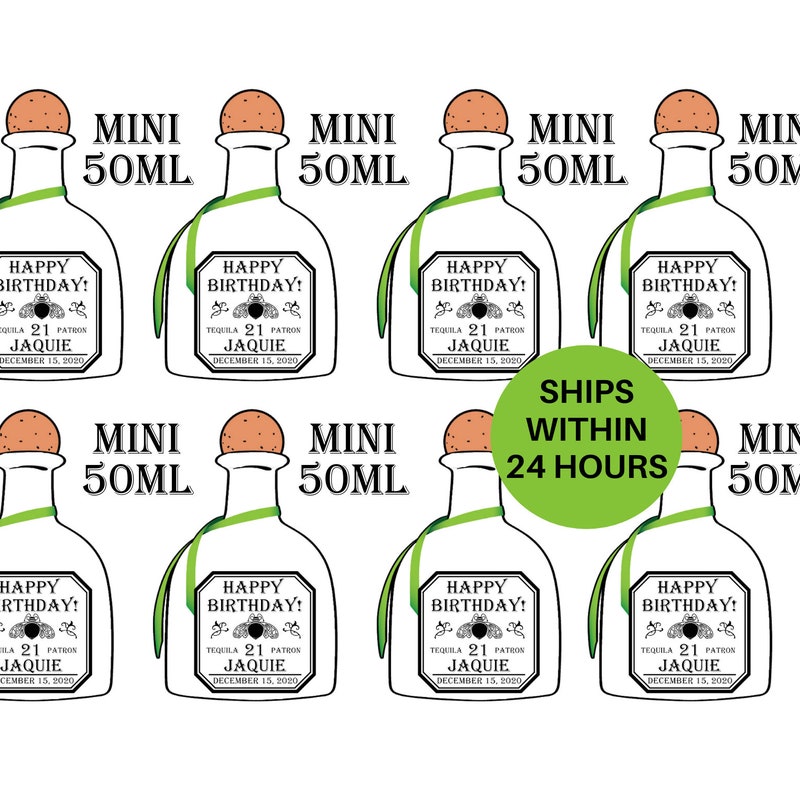 Bridesmaid Label Shots - Etsy