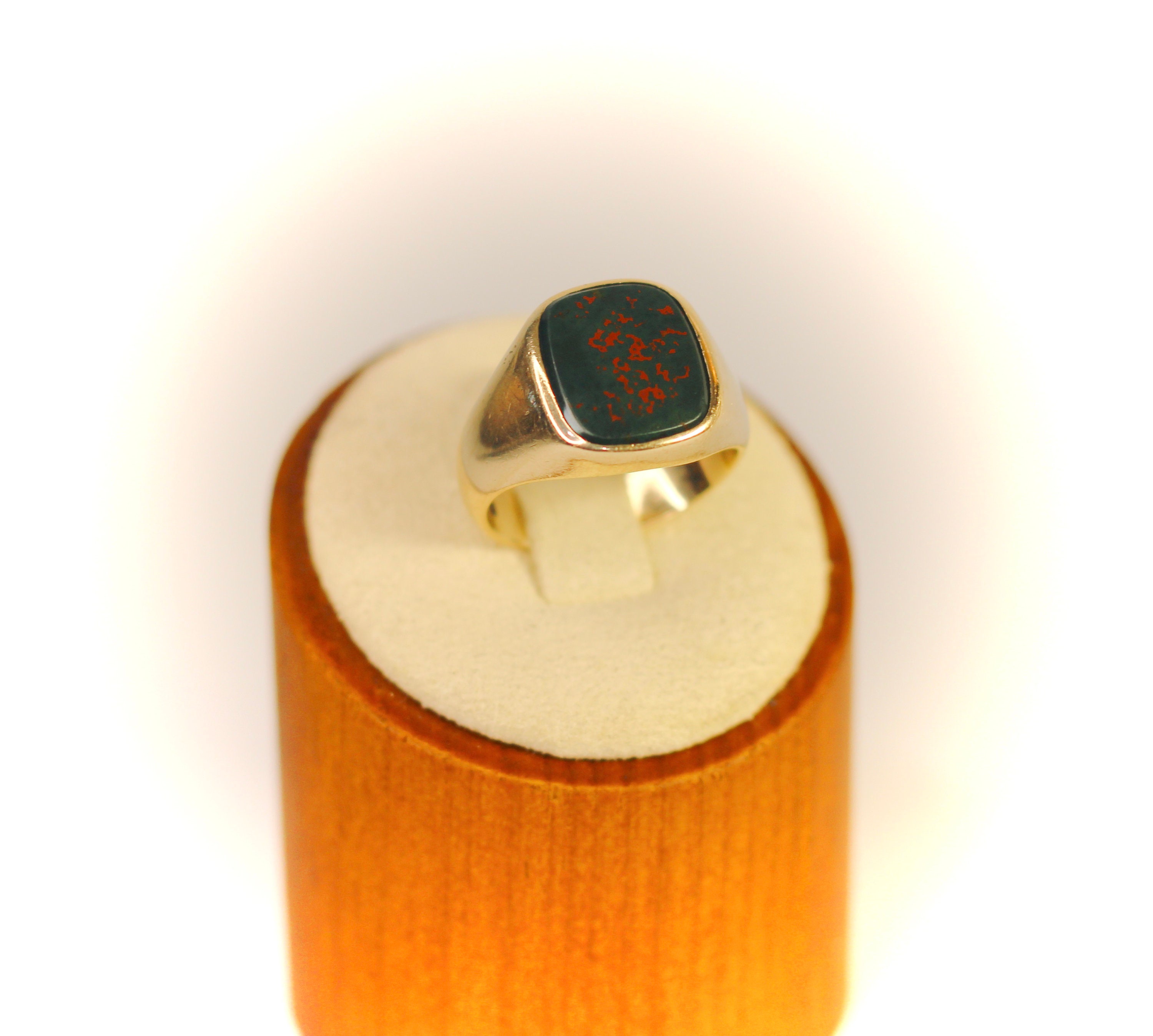 Bloodstone Signet Ring - Etsy