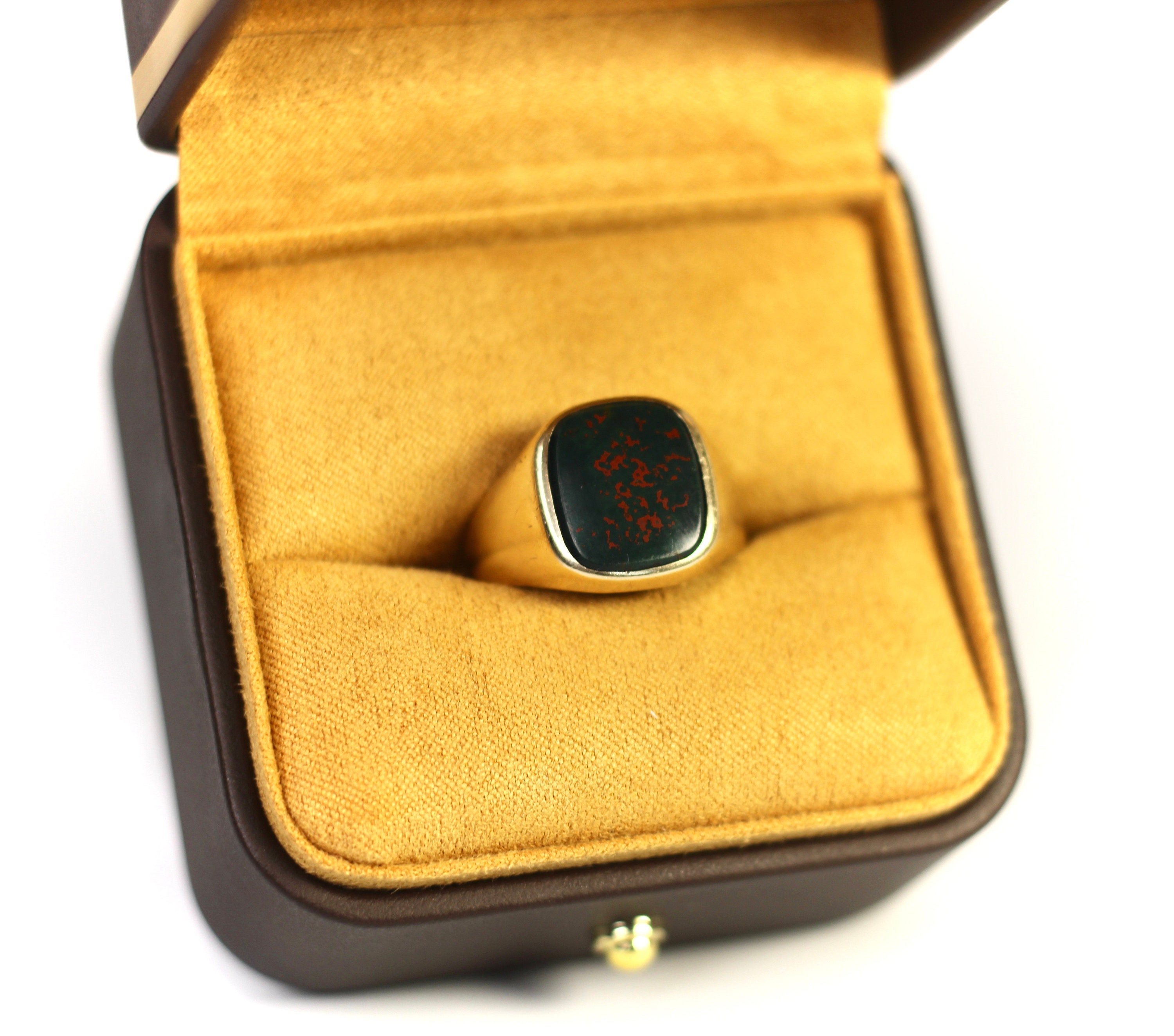 Bloodstone Signet Ring - Etsy
