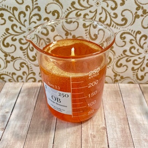 Unique Gel Beaker Candle! Clean-burning & Hand-poured With Love! - Etsy
