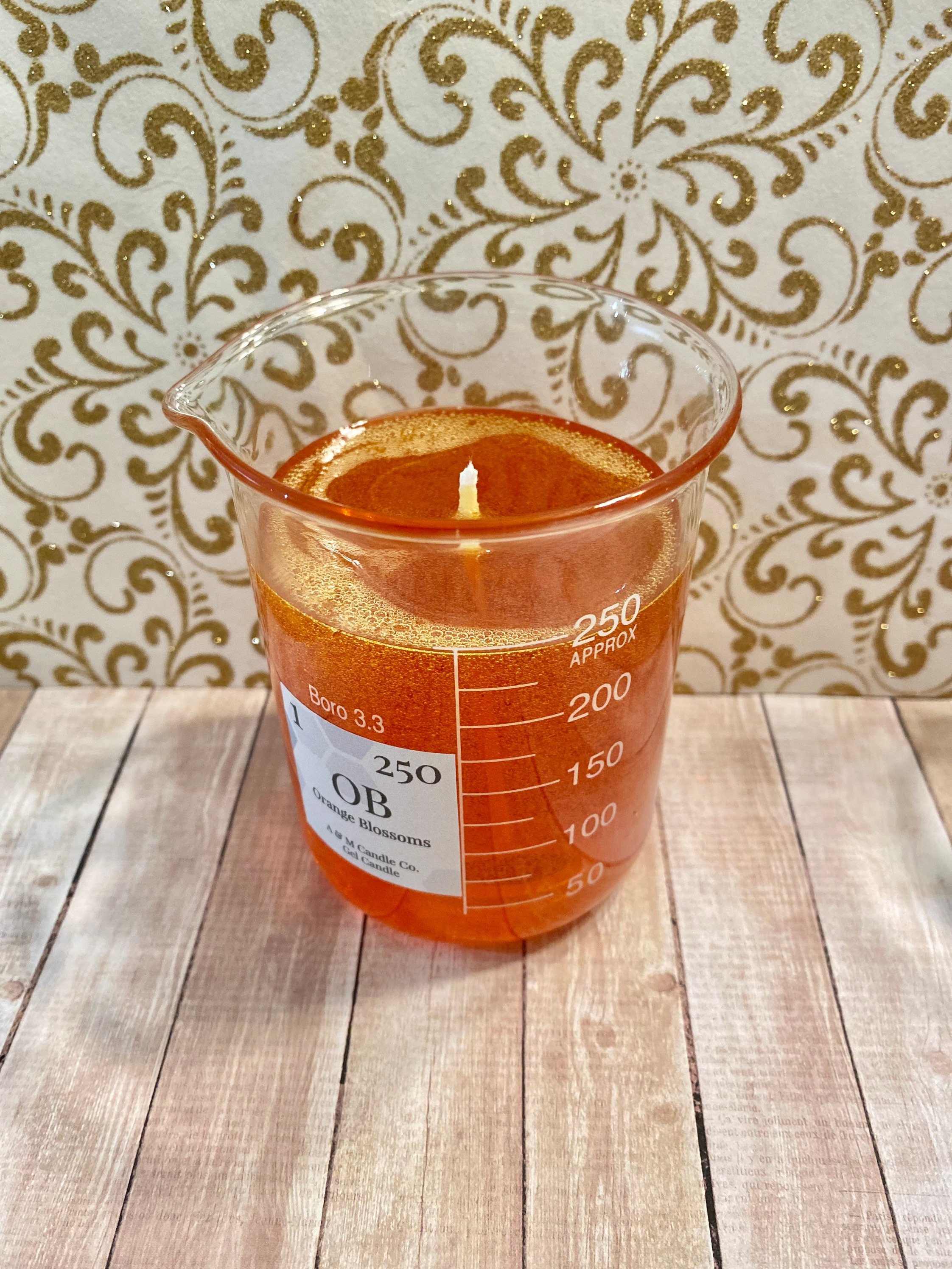 Unique Gel Beaker Candle Clean-burning & Hand-poured With - Etsy