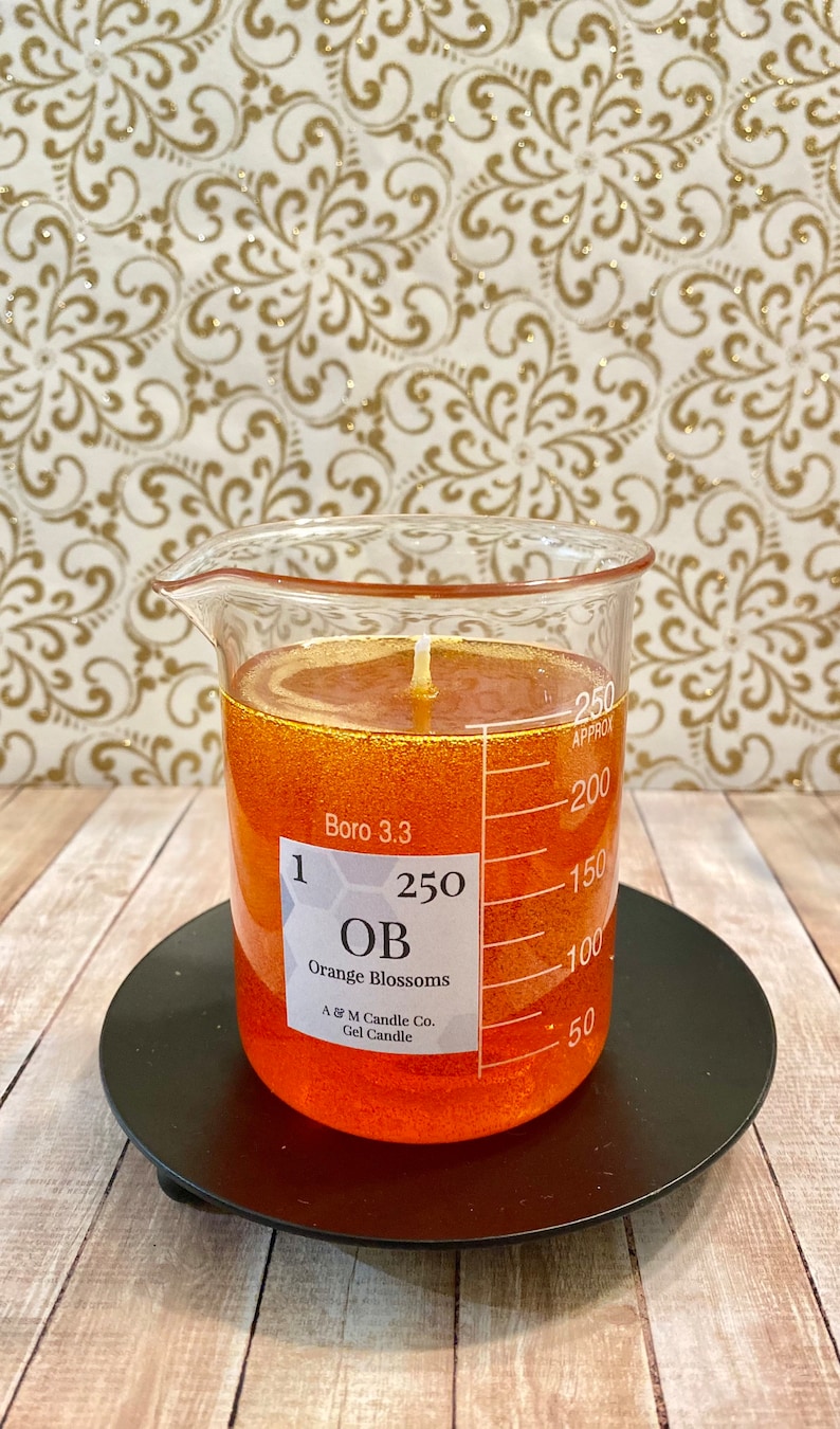 Unique Gel Beaker Candle Clean-burning & Hand-poured With - Etsy
