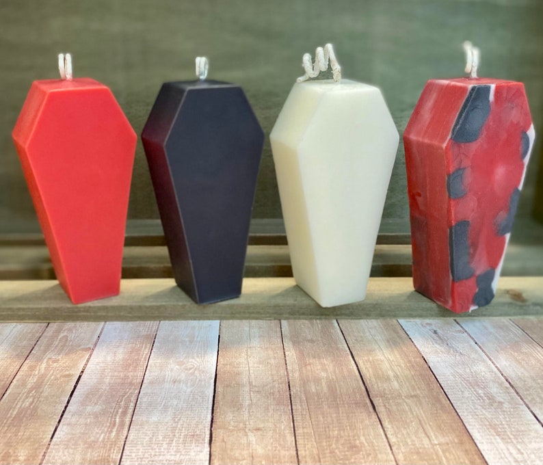4 Oz. Coffin Candle! Clean-burning and Hand-poured W/ Love! - Etsy