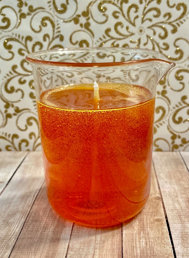 Unique Gel Beaker Candle Clean-burning & Hand-poured With - Etsy