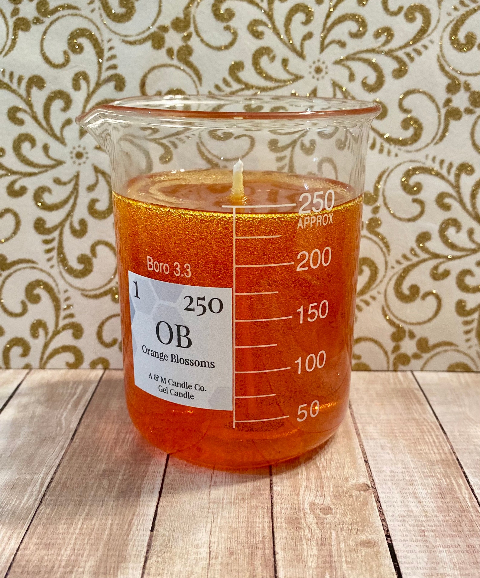 Unique Gel Beaker Candle Clean-burning & Hand-poured With - Etsy