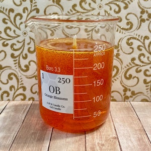 Unique Gel Beaker Candle! Clean-burning & Hand-poured With Love! - Etsy