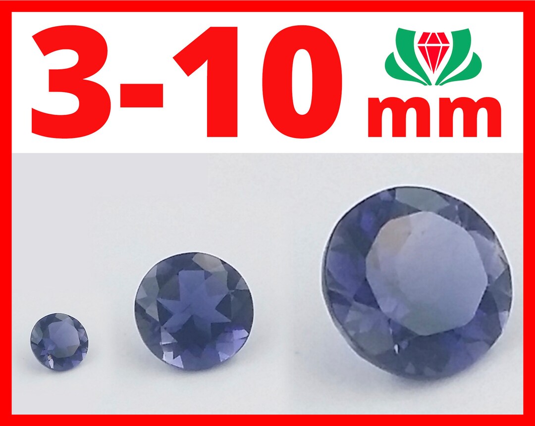 Iolite Round, 3-10mm, Natural Iolite, Top Quality, Stone Iolite, Iolite ...
