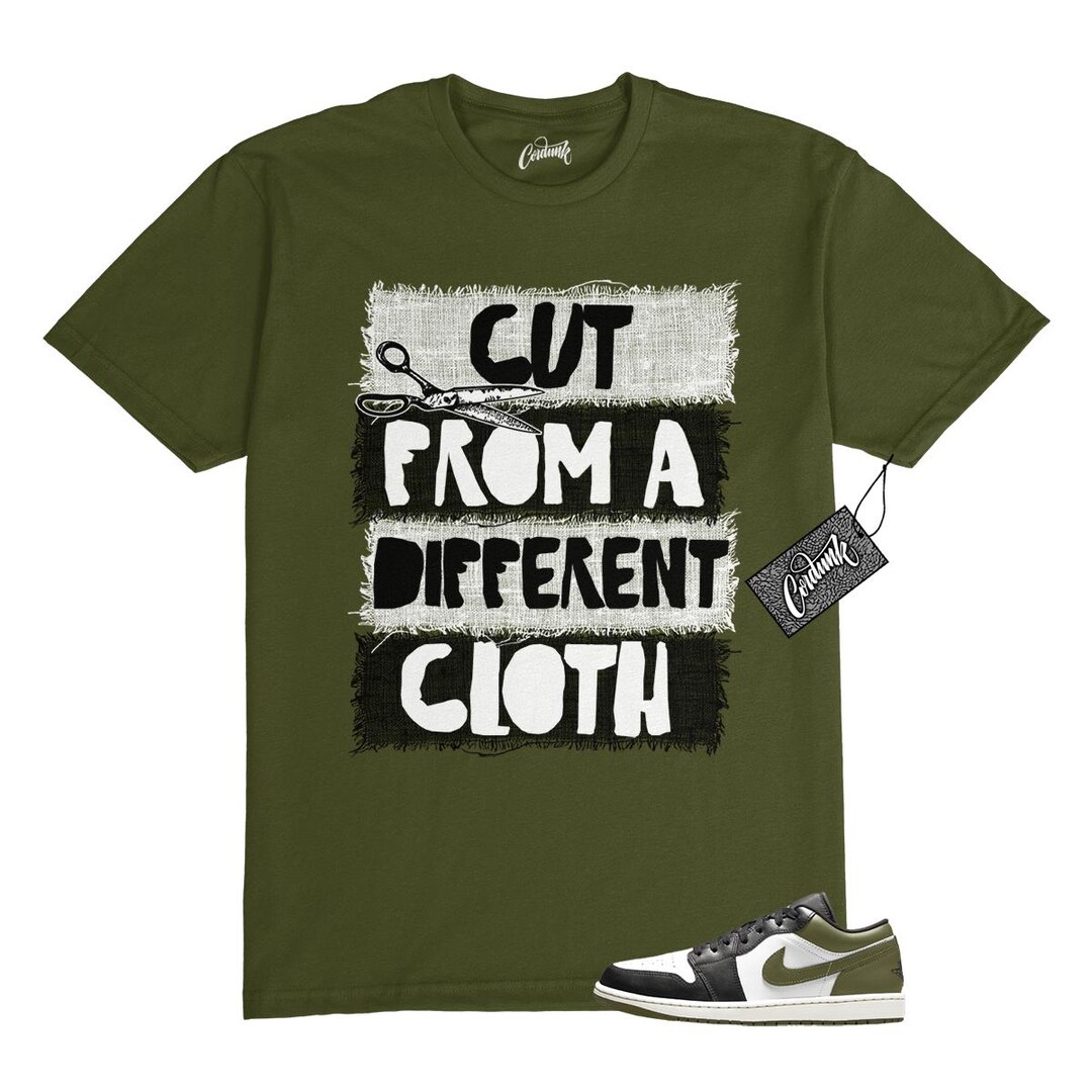 1 Low Medium Olive Black Toe White T Shirt to Match CUT - Etsy