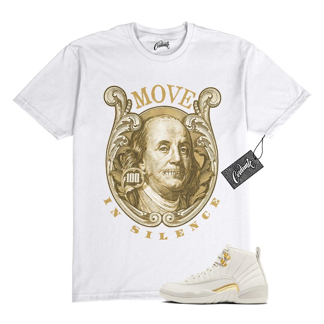 12 Phantom Metallic Gold White T Shirt to Match BENMIS - Etsy