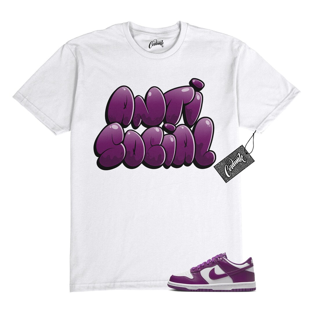 Dunk White Platinum Violet Viotech T Shirt to Match ANSO - Etsy