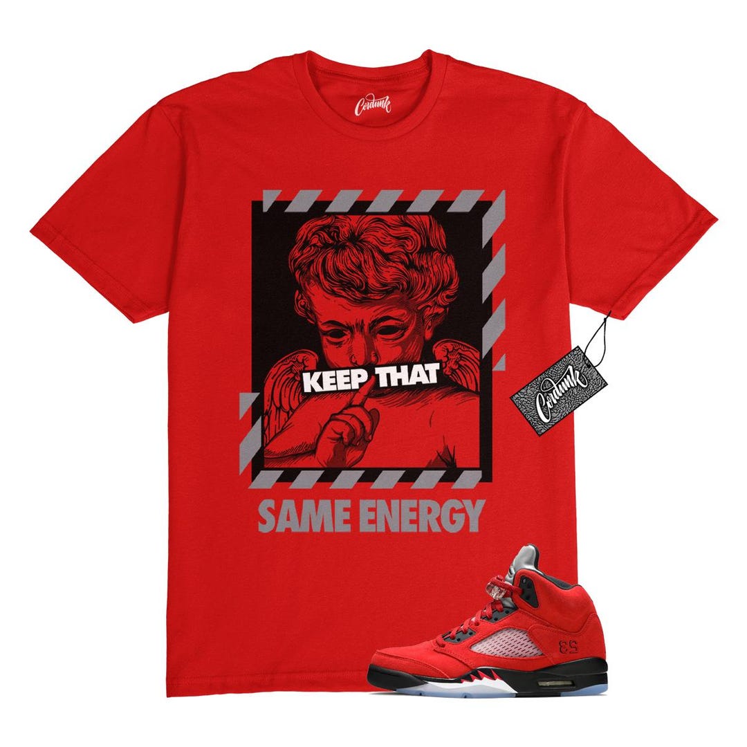 5 Red Raging Bull Varsity Black White T Shirt Match ENERGY - Etsy
