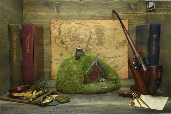 Authentic Lighted Miniature Hobbit House/hobbit Hole/fairy | Etsy