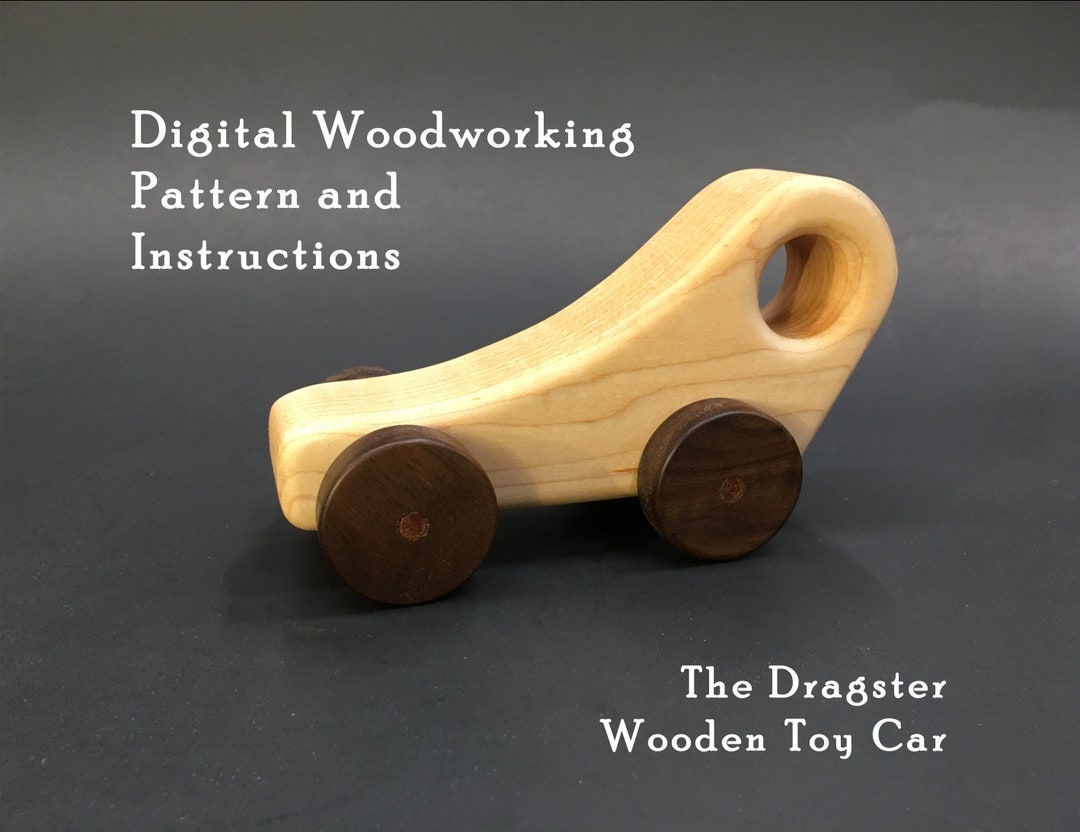 The Dragster Wooden Toy Car Pattern and Instructions - PDF Instant ...