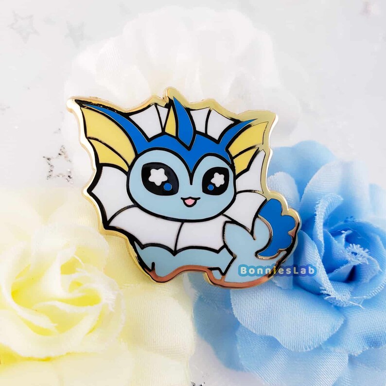 Chibi Vaporeon Enamel Pin - Etsy