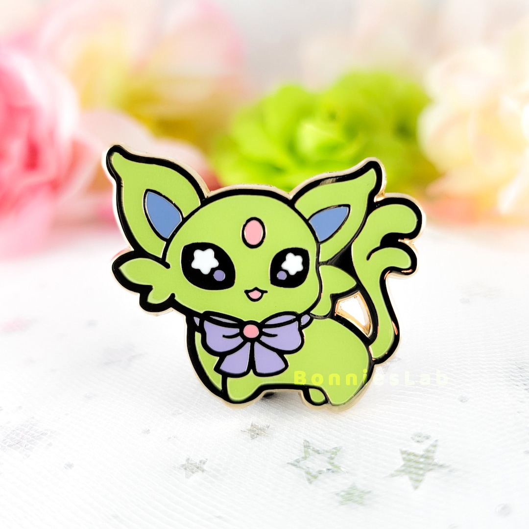 Chibi Shiny Espeon Enamel Pin (glows in the Dark) - Etsy