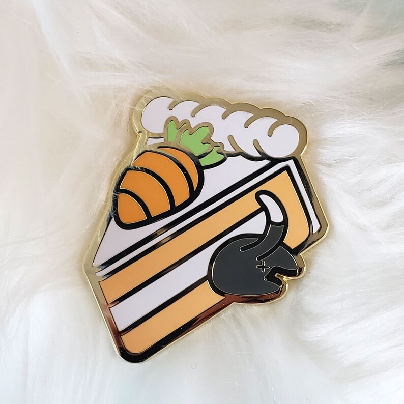 Carrot Cake Enamel Pin - Etsy