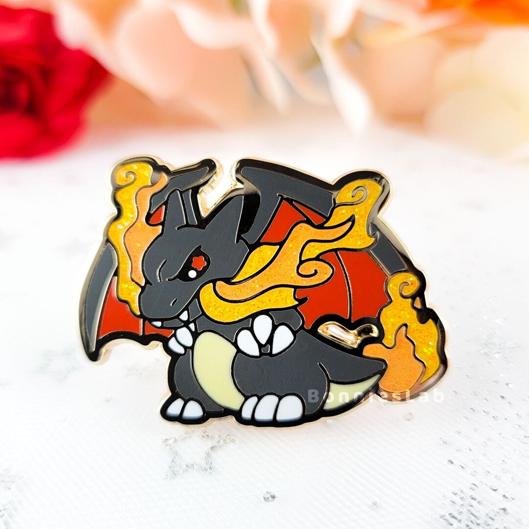 Shiny Charizard Enamel Pin - Etsy