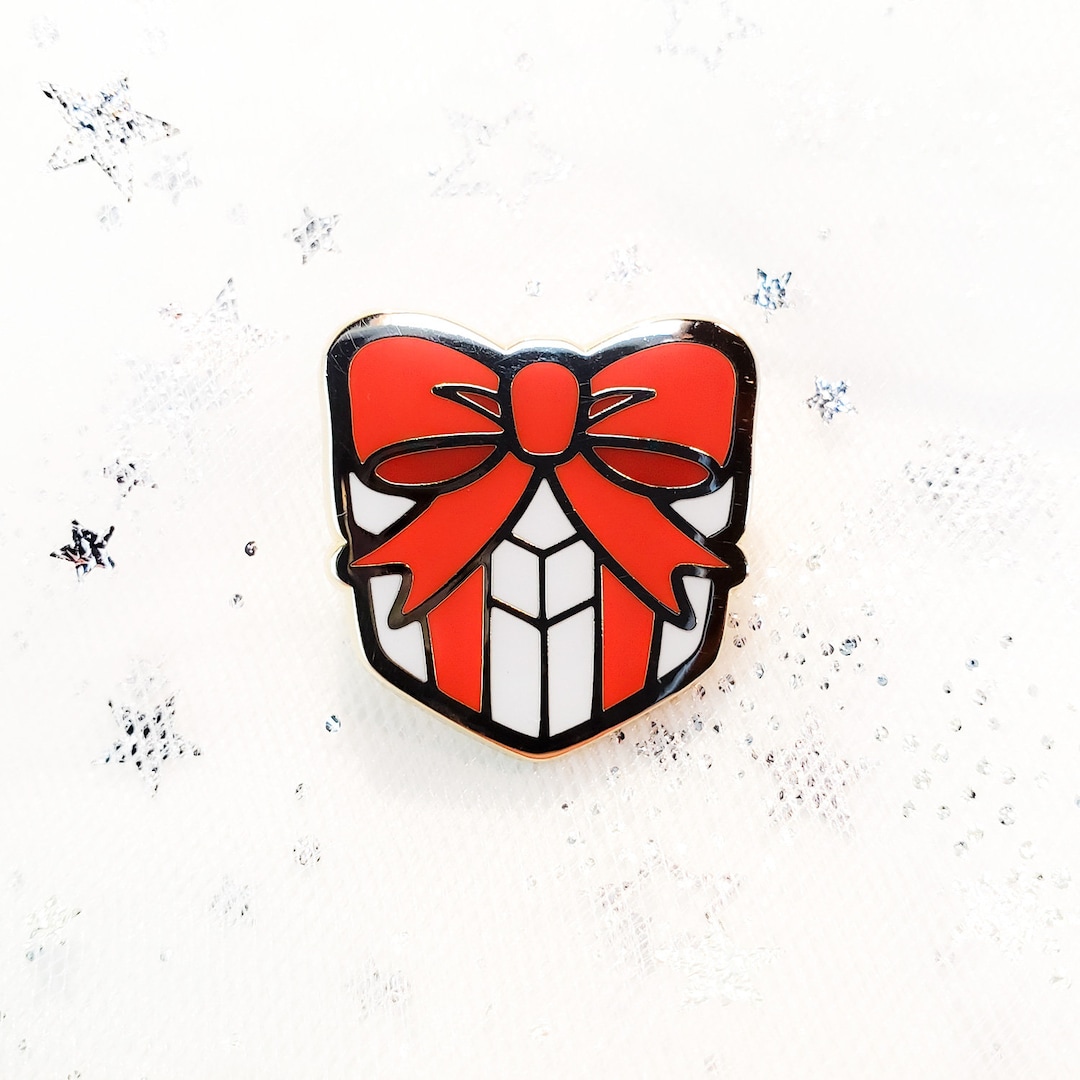 Gift Box Enamel Pin - Etsy
