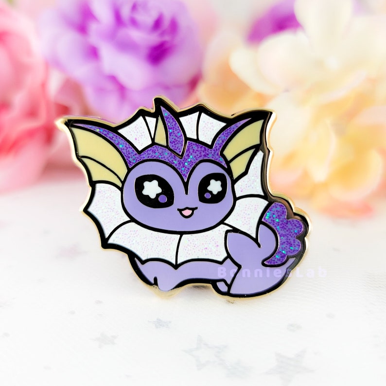 Chibi Shiny Vaporeon Enamel Pin - Etsy