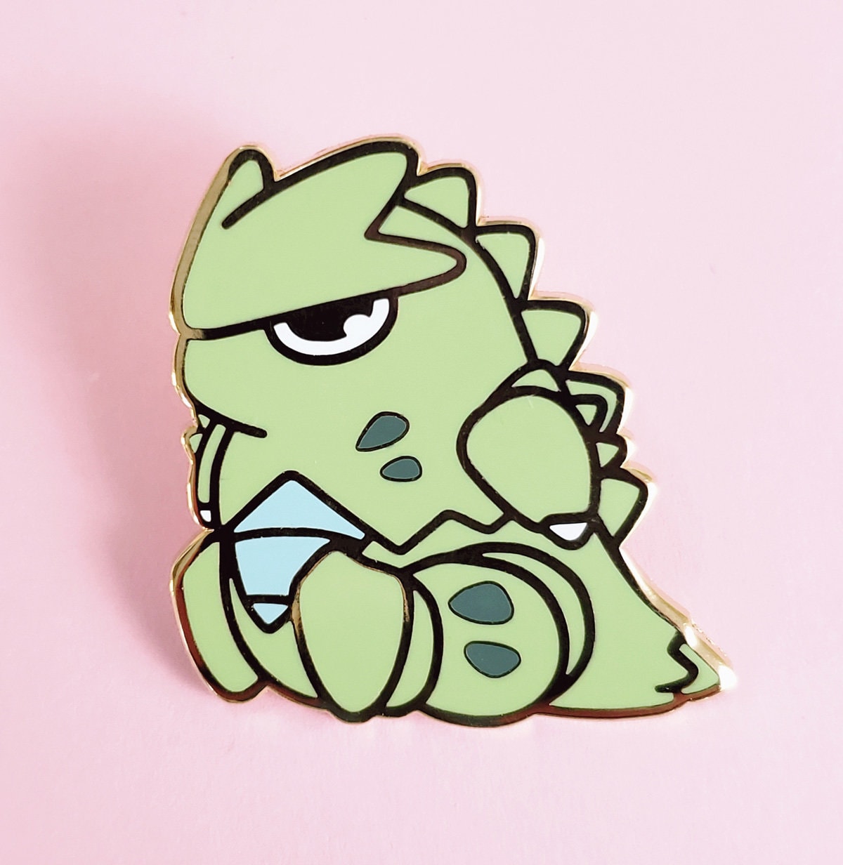 Grumpy Lizard Tyranitar Enamel Pin - Etsy