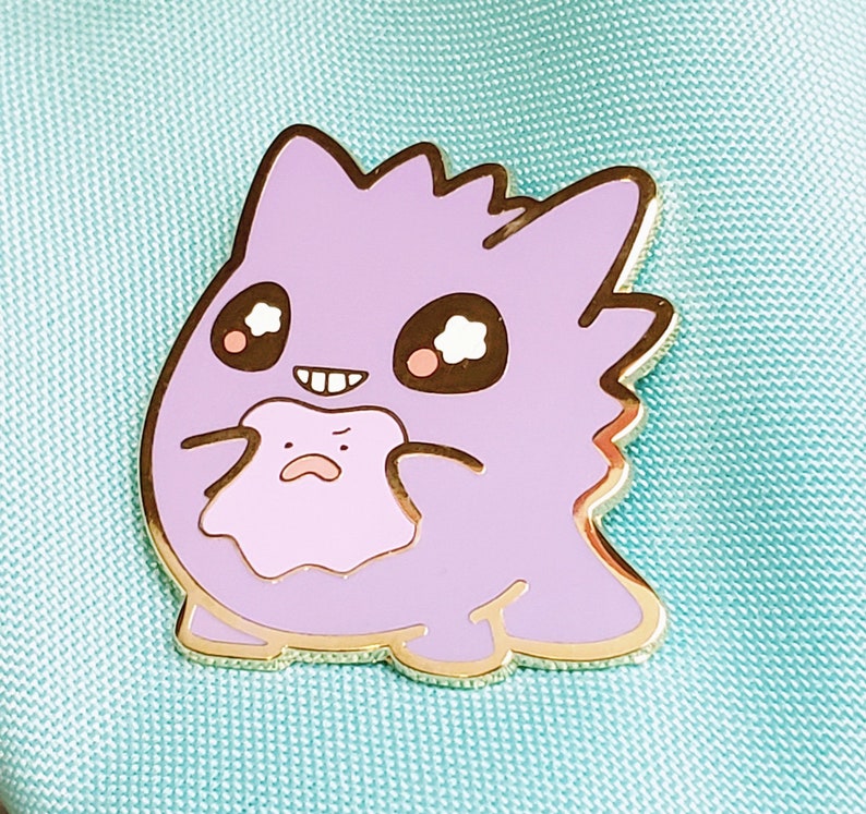 Happy Ghost Gengar Enamel Pin - Etsy