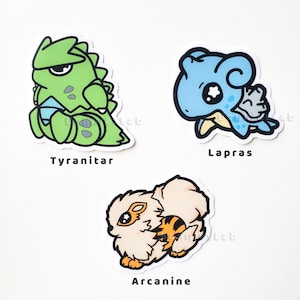 Poke Vinyl Stickers Waterproof & Laminated Vinyl Stickers - Etsy