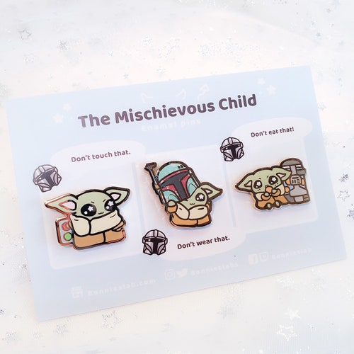The Mischievous Child: Helmet Edition Enamel Pin - Etsy