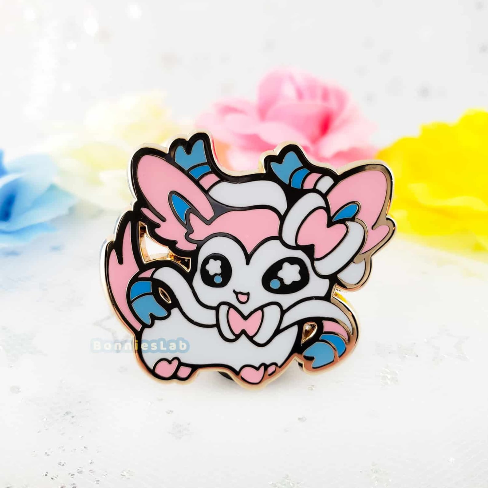 Chibi Sylveon Enamel Pin - Etsy