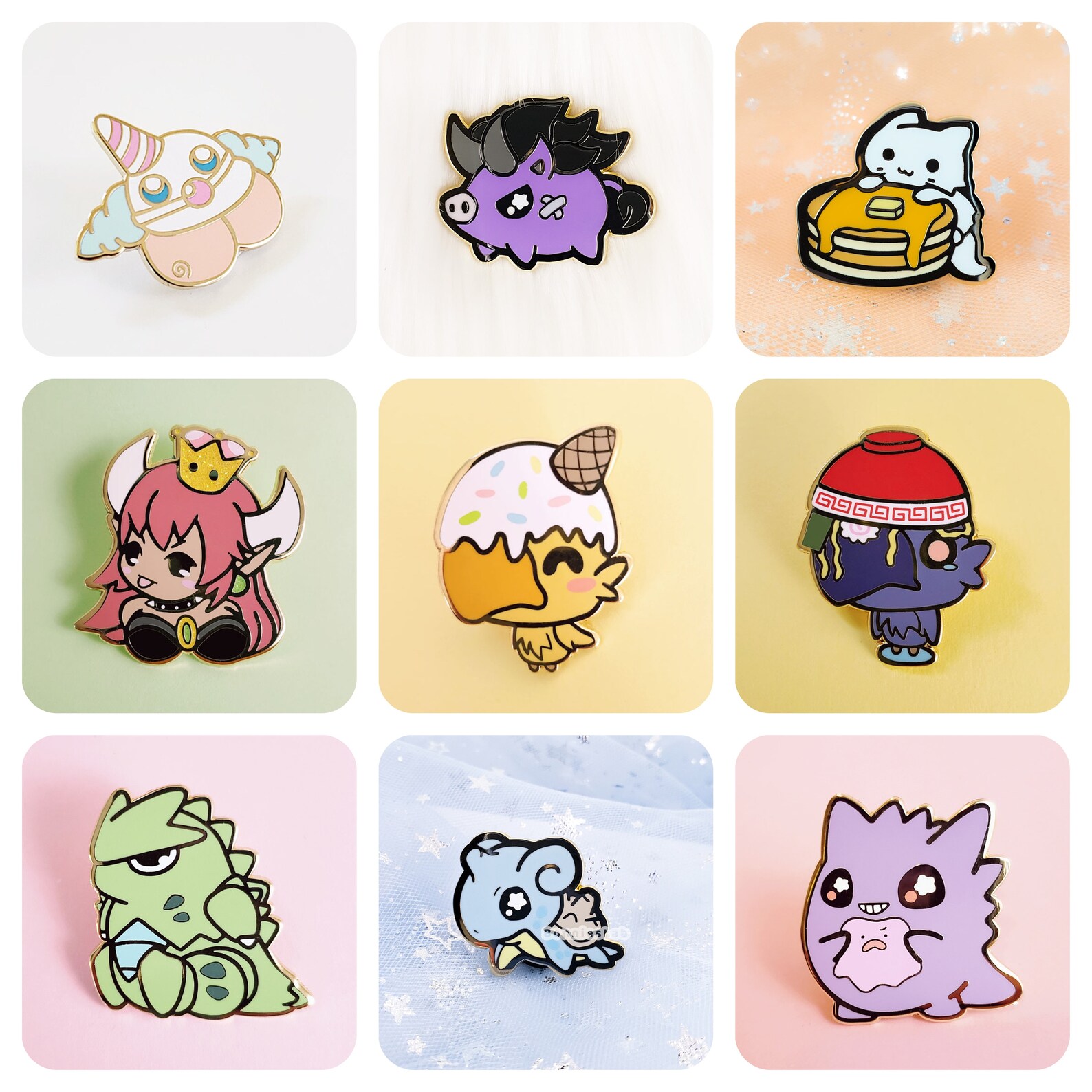 Seconds / B-grade Pins Sale Discounted Enamel Pins 50% off - Etsy