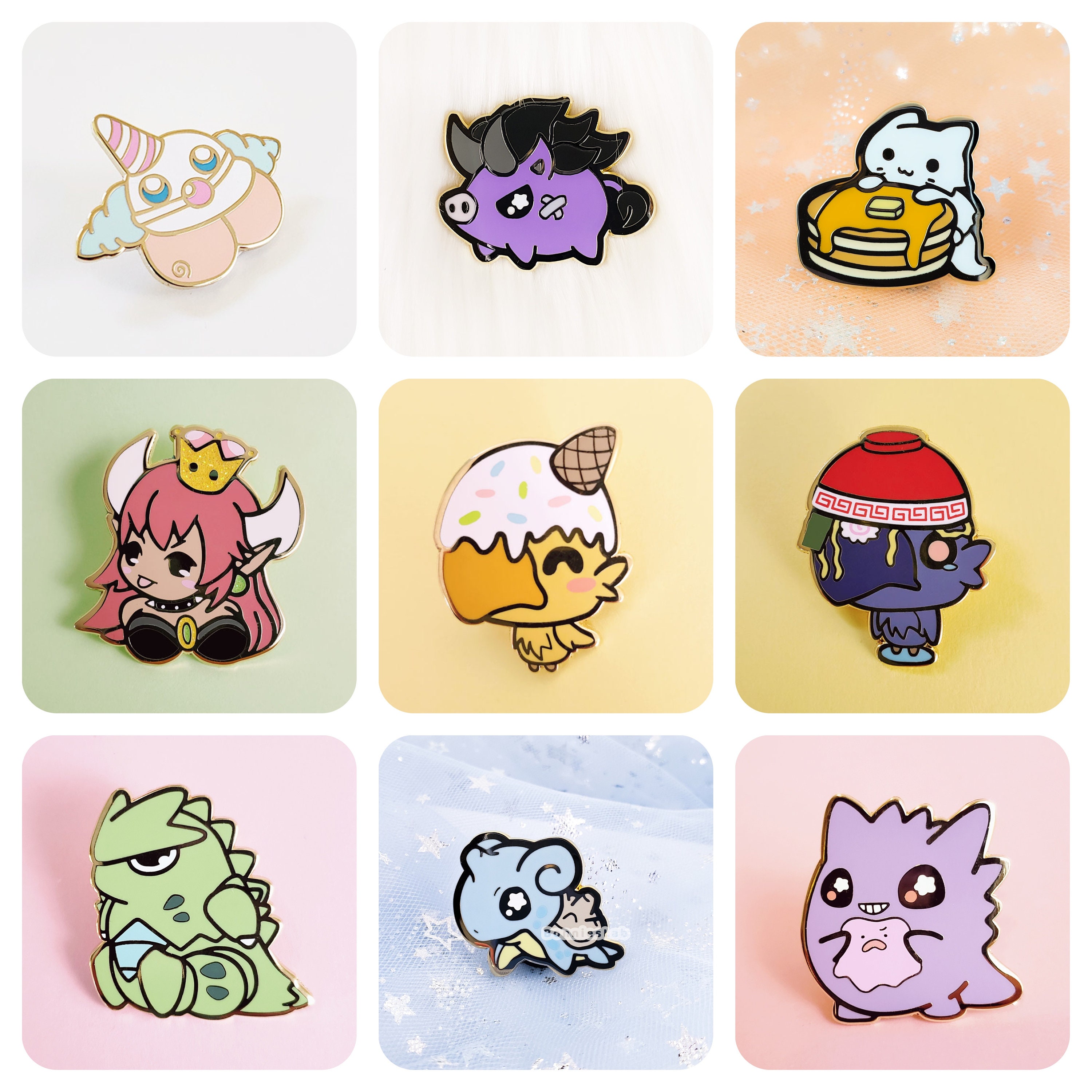 Seconds / B-grade Pins Sale Discounted Enamel Pins 50% off - Etsy