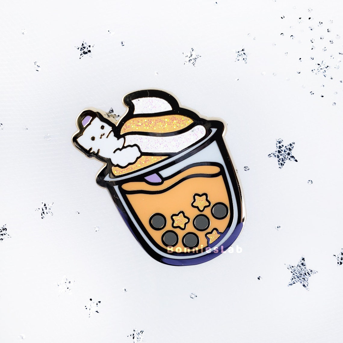 Thai Iced Tea Enamel Pin - Etsy