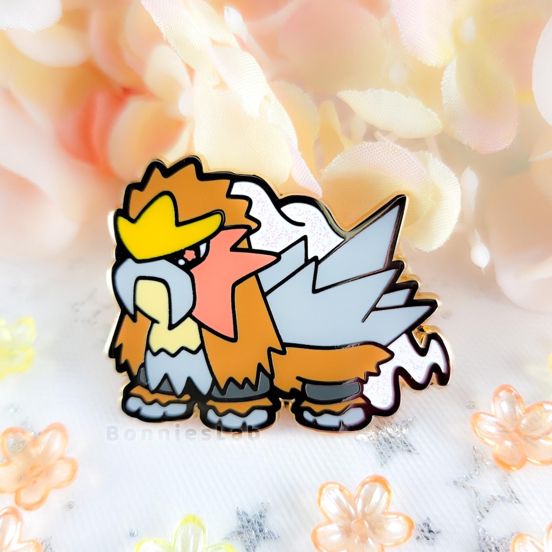 Entei Enamel Pin - Etsy