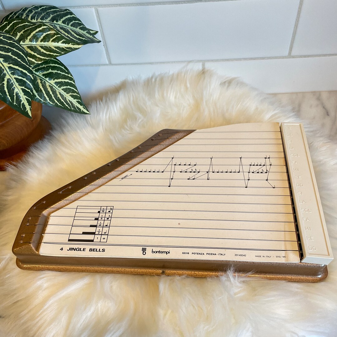 Vintage Bontempi 16 String Zither Mini Hand Lap Harp Italy Music Etsy