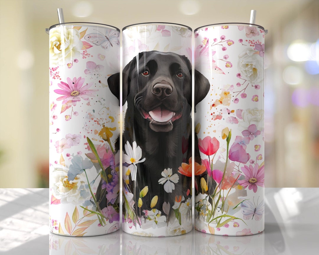 LABRADOR RETRIEVER Skinny Tumbler, Preppy, Black Lab, Yellow Lab, 15oz ...