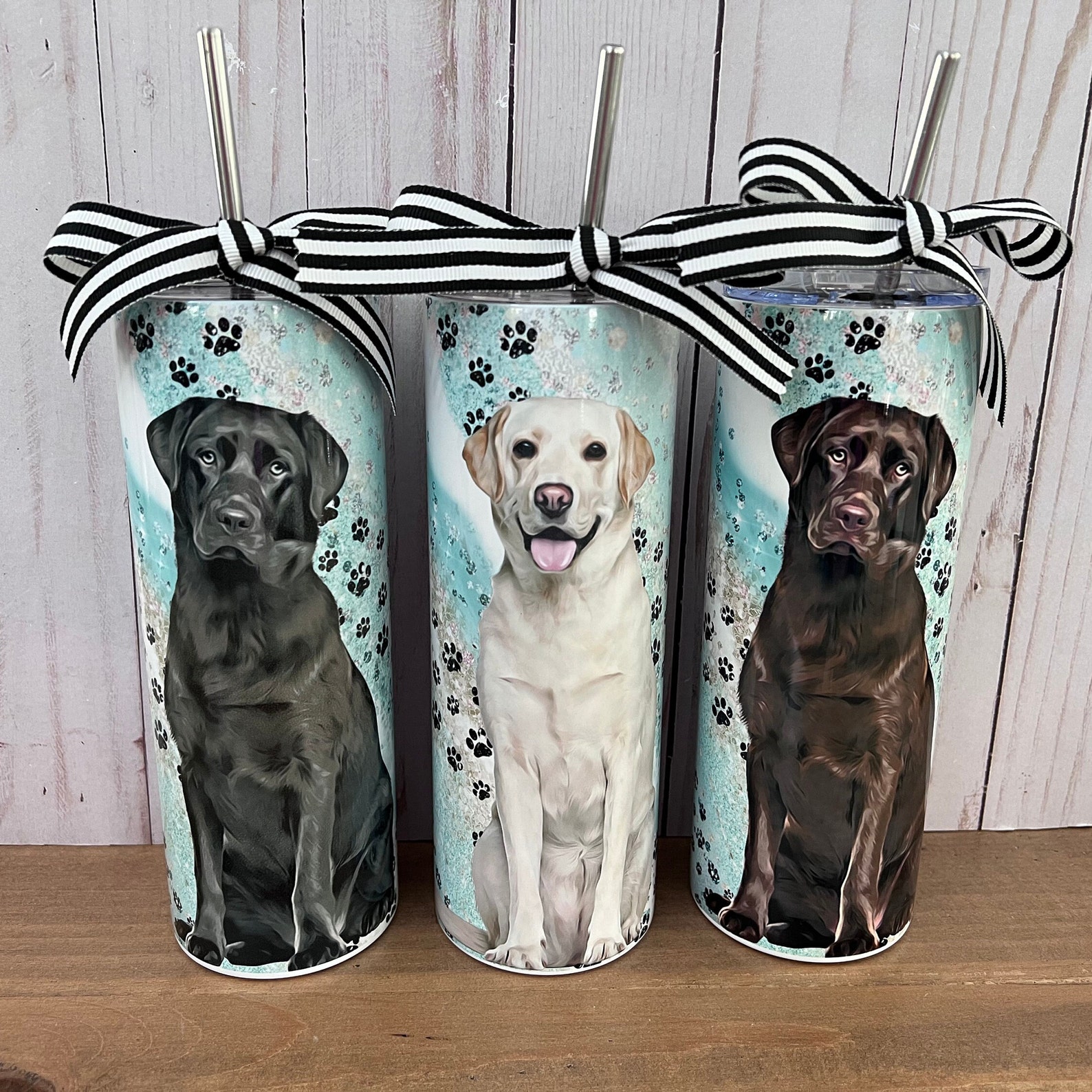 LABRADOR RETRIEVER Skinny Tumbler Preppy Black Lab Yellow - Etsy