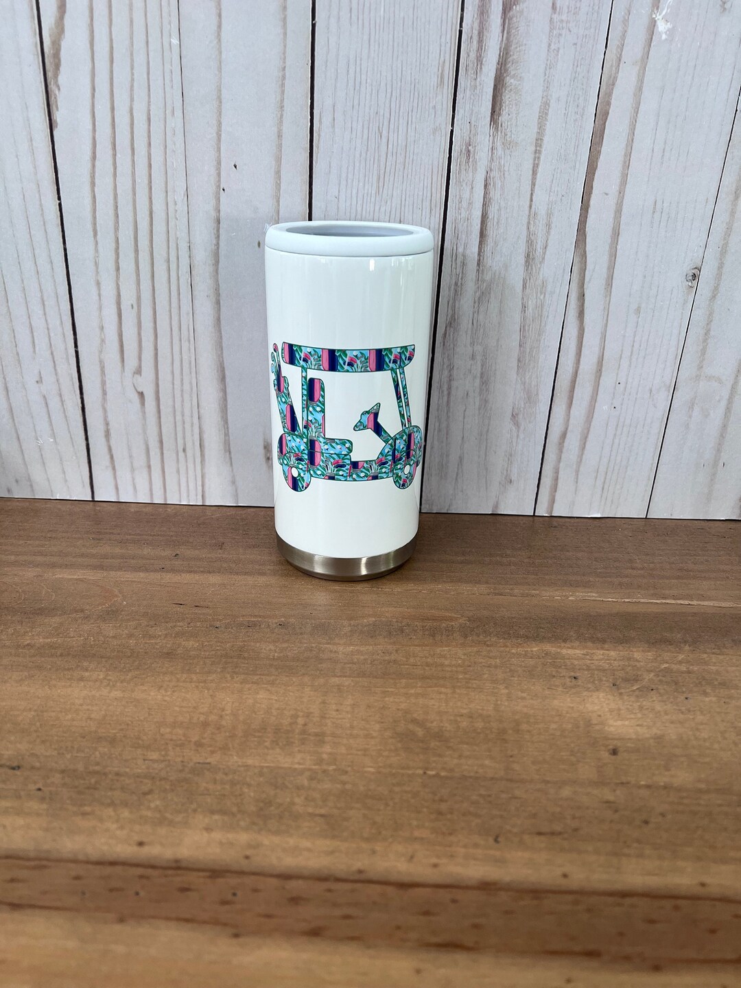 GOLF CART QUAD Can Cooler, Preppy Can Cooler - Etsy