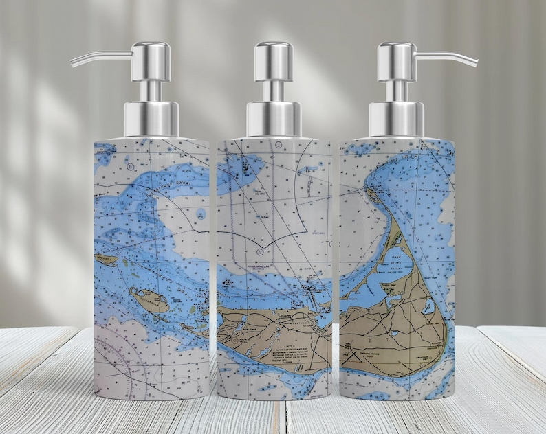 NANTUCKET, Soap Dispenser, Island, Map, Lotion, Hand Soap, Dish Soap ...