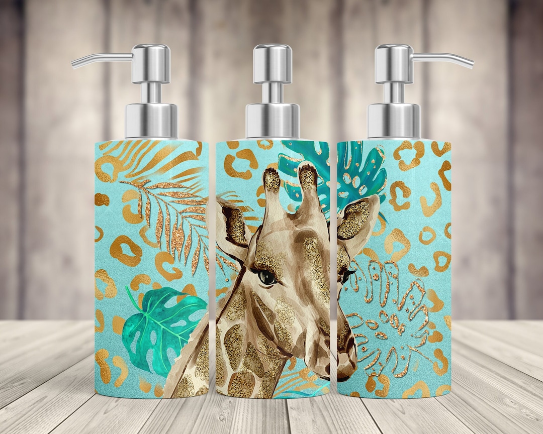 GIRAFFE, Soap Dispenser, Lotion, Hand Soap, Dish Soap, Watercolor - Etsy