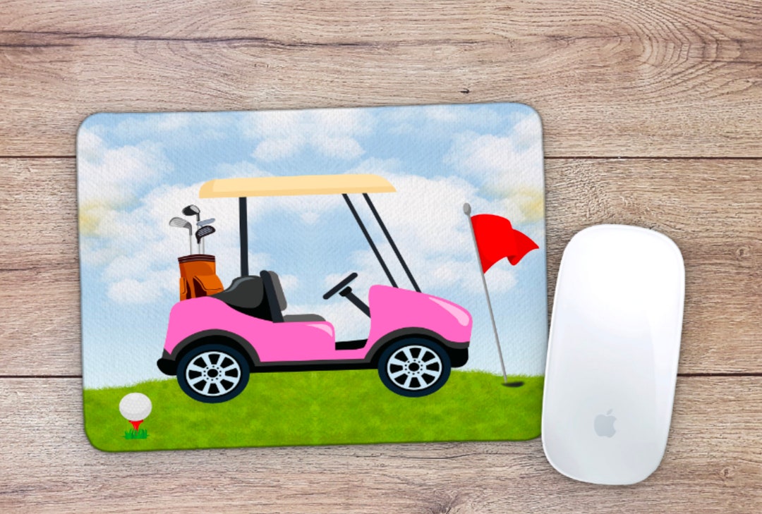 Golf MOUSE PAD, Whimsical, Preppy, Computer, Desk Accessory, Mouse ...