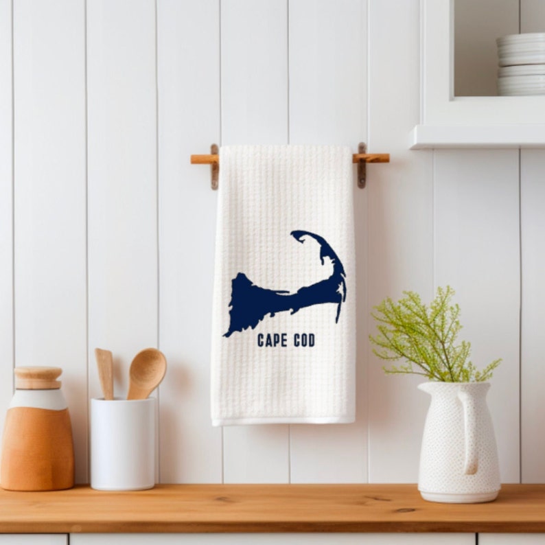 CAPE COD, Map, Island, Waffle Weave, Dish, Home Decor, Preppy - Etsy