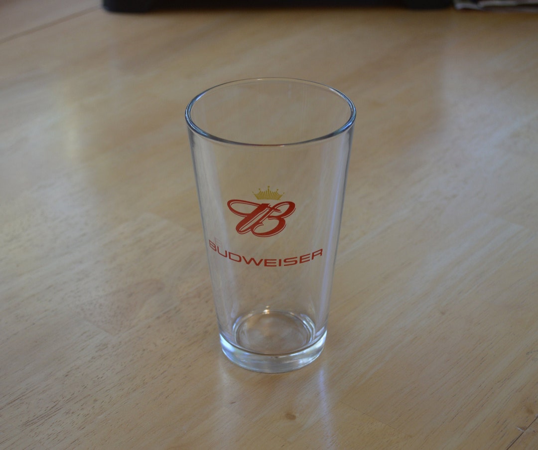 Vintage Budweiser Glassbudweiser Beer Pint Glasspint Beer Glasses1990's ...