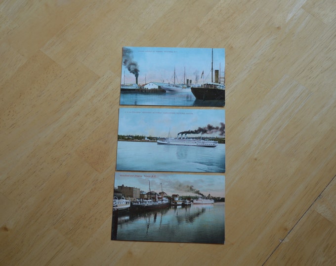 3 Antique Ocean Liner Postcardsvictoria, BC Postcardsbritish Columbia ...