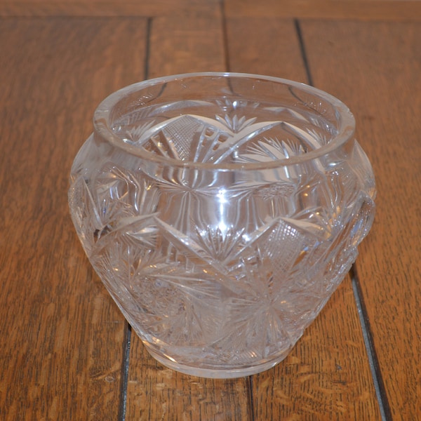 Cut Glass Rose Bowls - Etsy