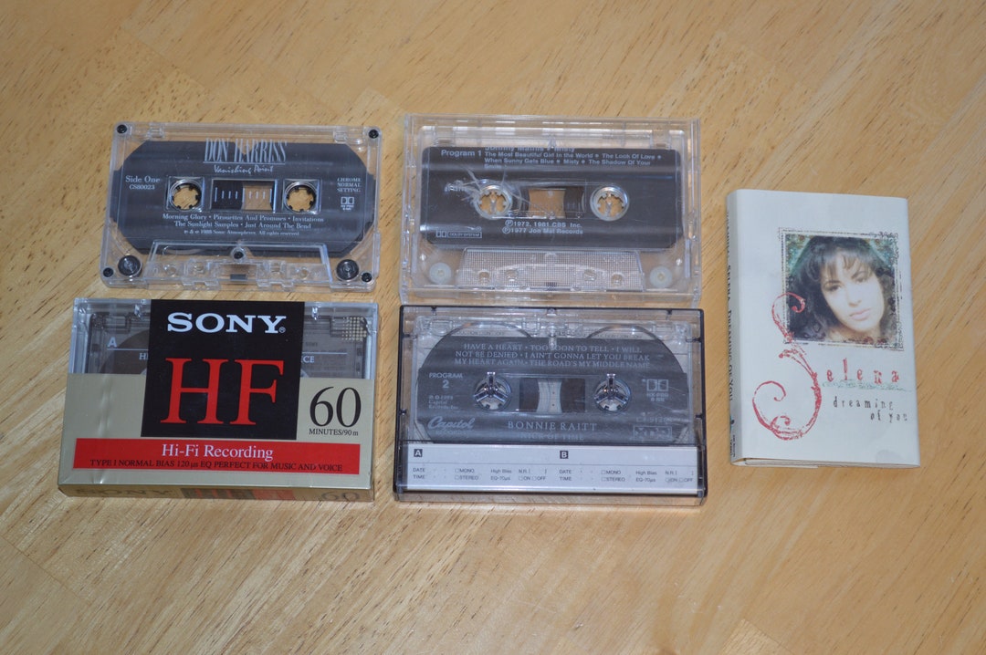 7 Vintage Music Items---vintage Music Cassettes---blank Cassette Tape ...