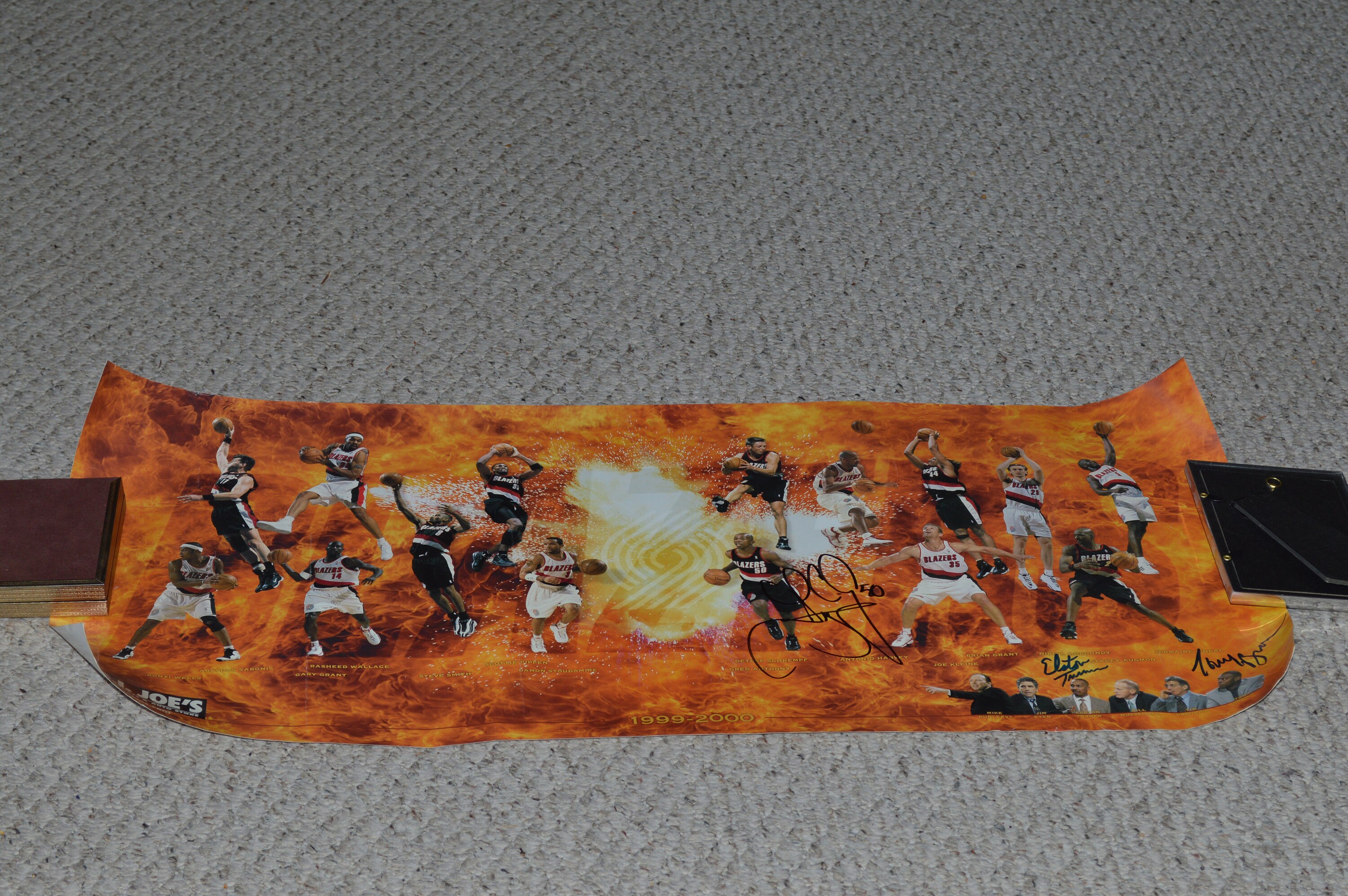 Portland Trail Blazers Team Posterblazers Poster With 3 - Etsy