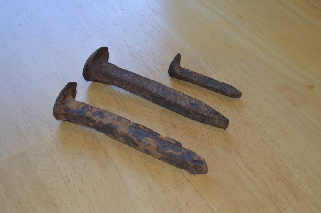 3 Vintage Railroad Spikes---heavy Carbon Steel Spikes---6" Long ...